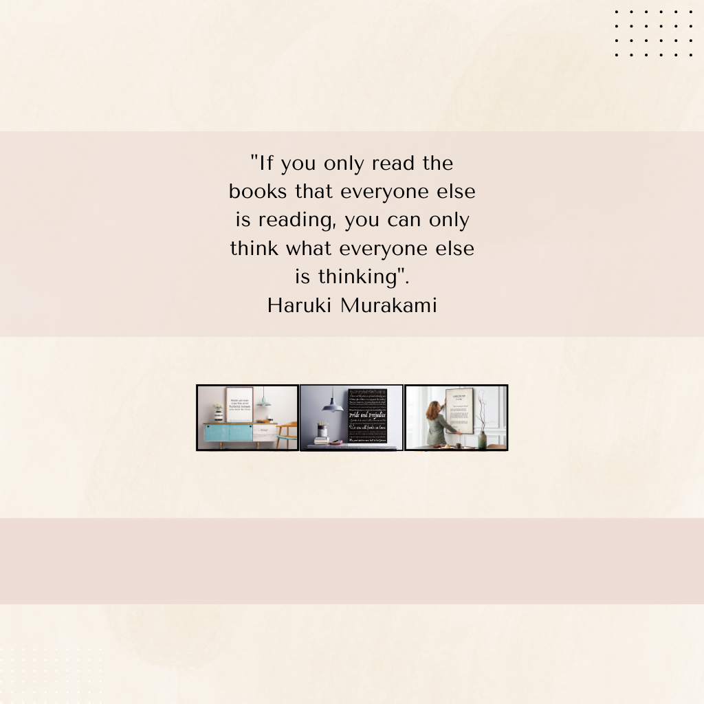 Book Quote Decor - Minimalist Wall Decor – BookQuoteDecor