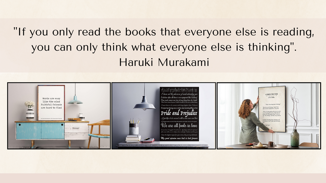 Book Quote Decor - Minimalist Wall Decor – BookQuoteDecor